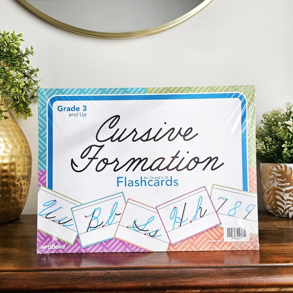 Abeka | Other | New Abeka 3rd Grade Cursive Formation Flashcards Gr 35 ...